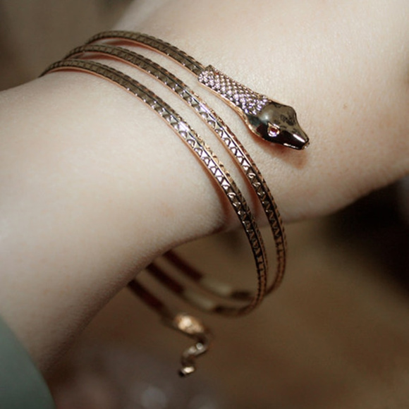 Fashion Jewelry | Jewelry | Snake Spiral Upper Arm Cuff Armlet Armband ...